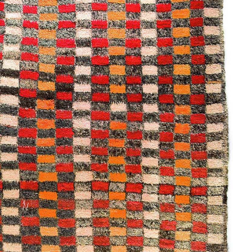 Double sided Rug with overall geometrical design at 1stDibs