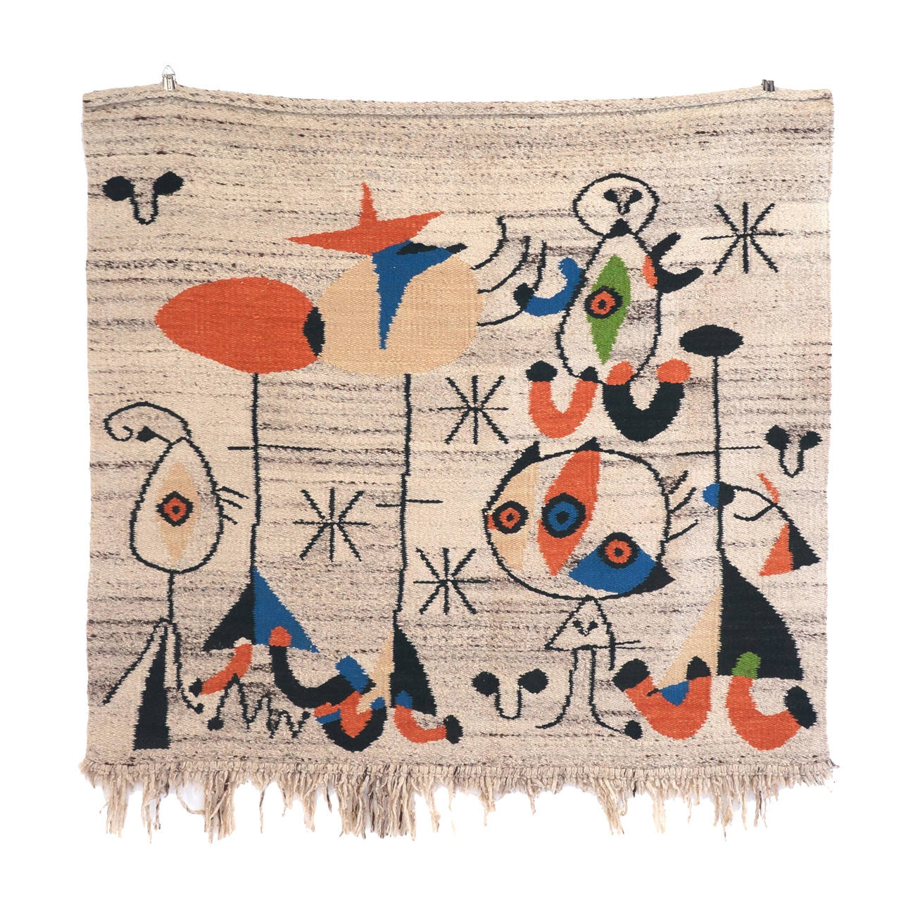 Wool Tapestry after Joan Miro at 1stDibs | joan miro tapestry