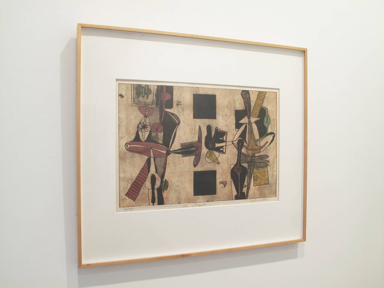 Leonard Edmondson 'The Juggler', 1960s, Etching For Sale at 1stDibs