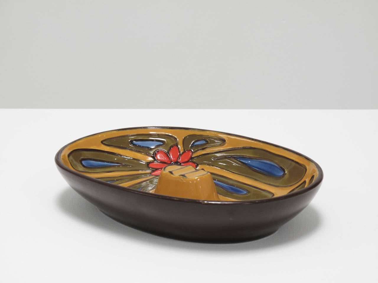 Glazed Ceramic Dish by Ben Seibel For Sale at 1stDibs