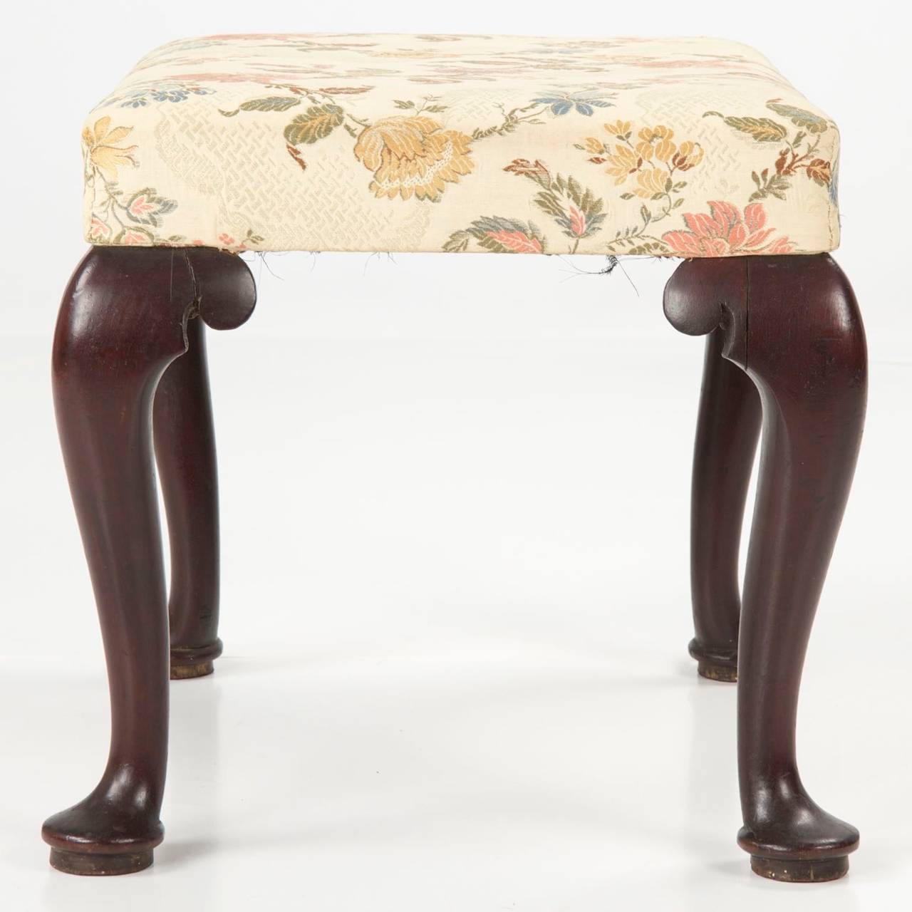 English George II Mahogany Foot Stool, Mid-18th Century at 1stDibs