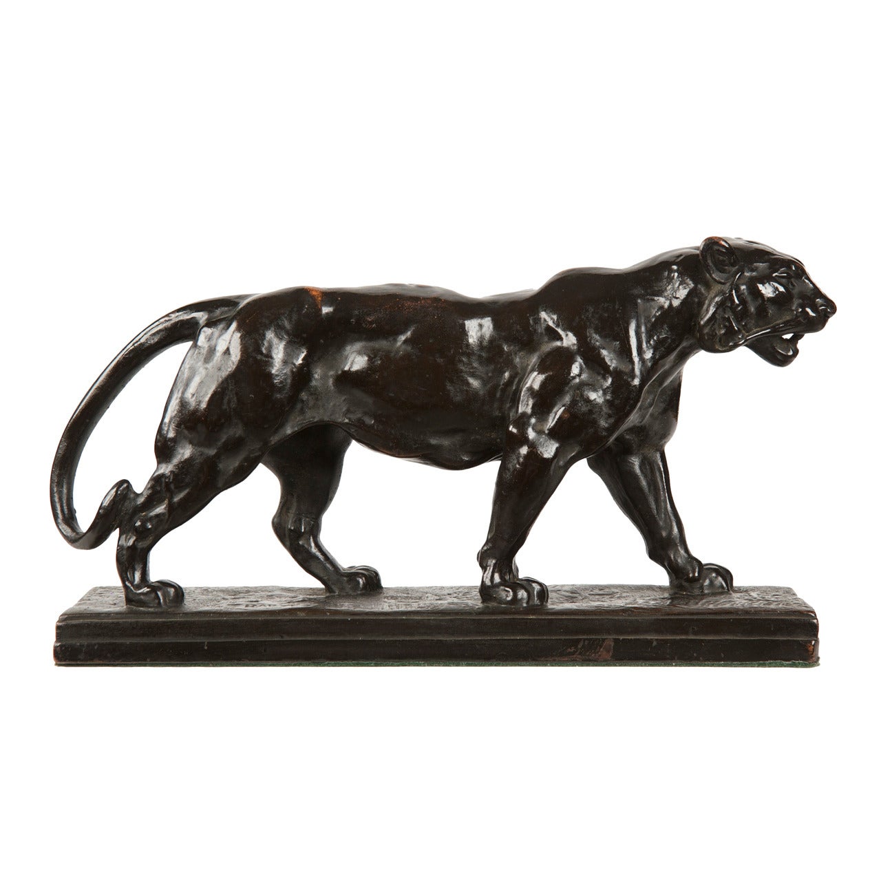 After Antoine-Louise Barye "Tigre Qui Marche", Copper Electrotype ...