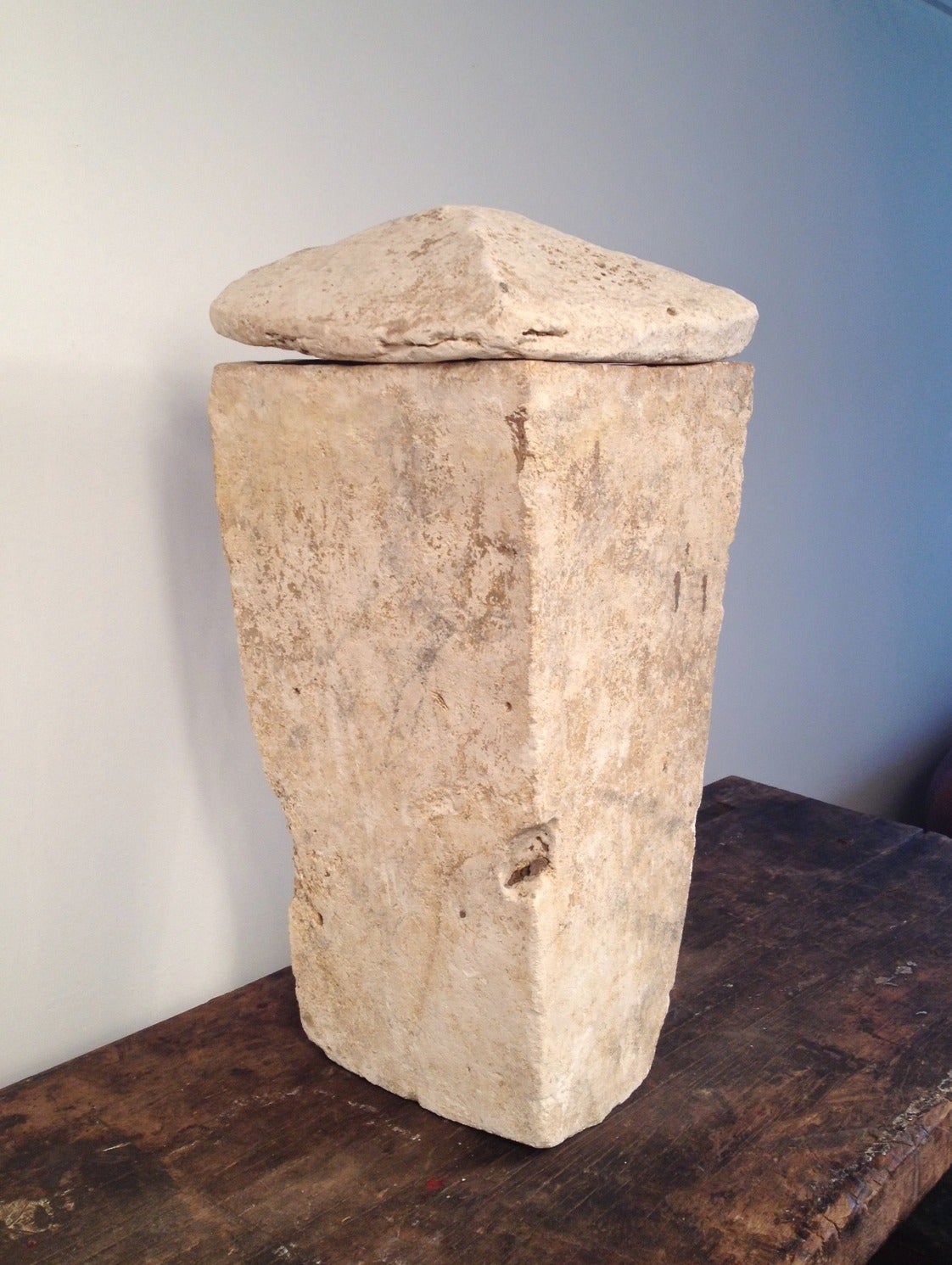 Lidded Limestone Urn, Philippines, 2nd-3rd Century A.D. For Sale at 1stDibs