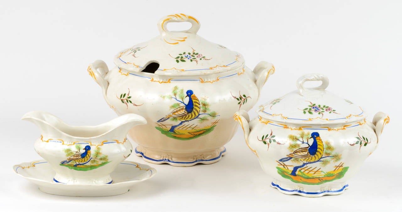 Boch of Belgium Faience Set of Dinnerware at 1stDibs