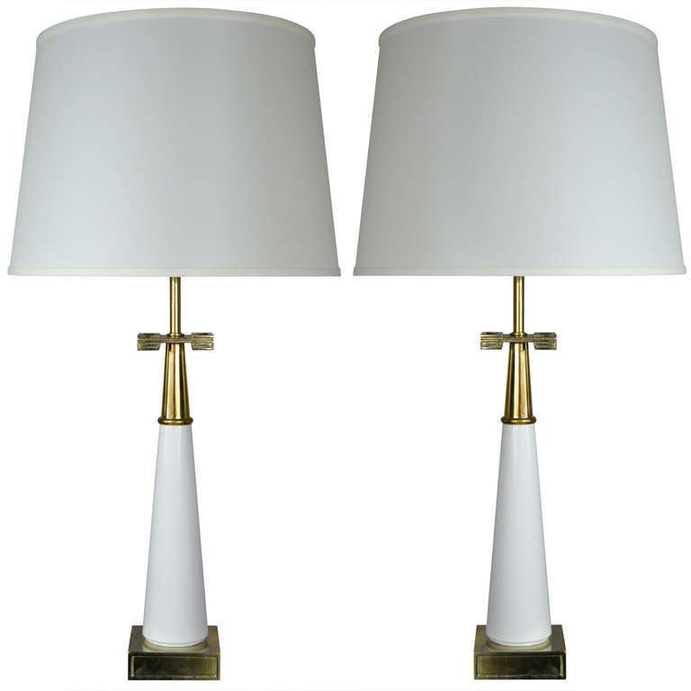 Stiffel Greek Key Lamps - 4 For Sale on 1stDibs