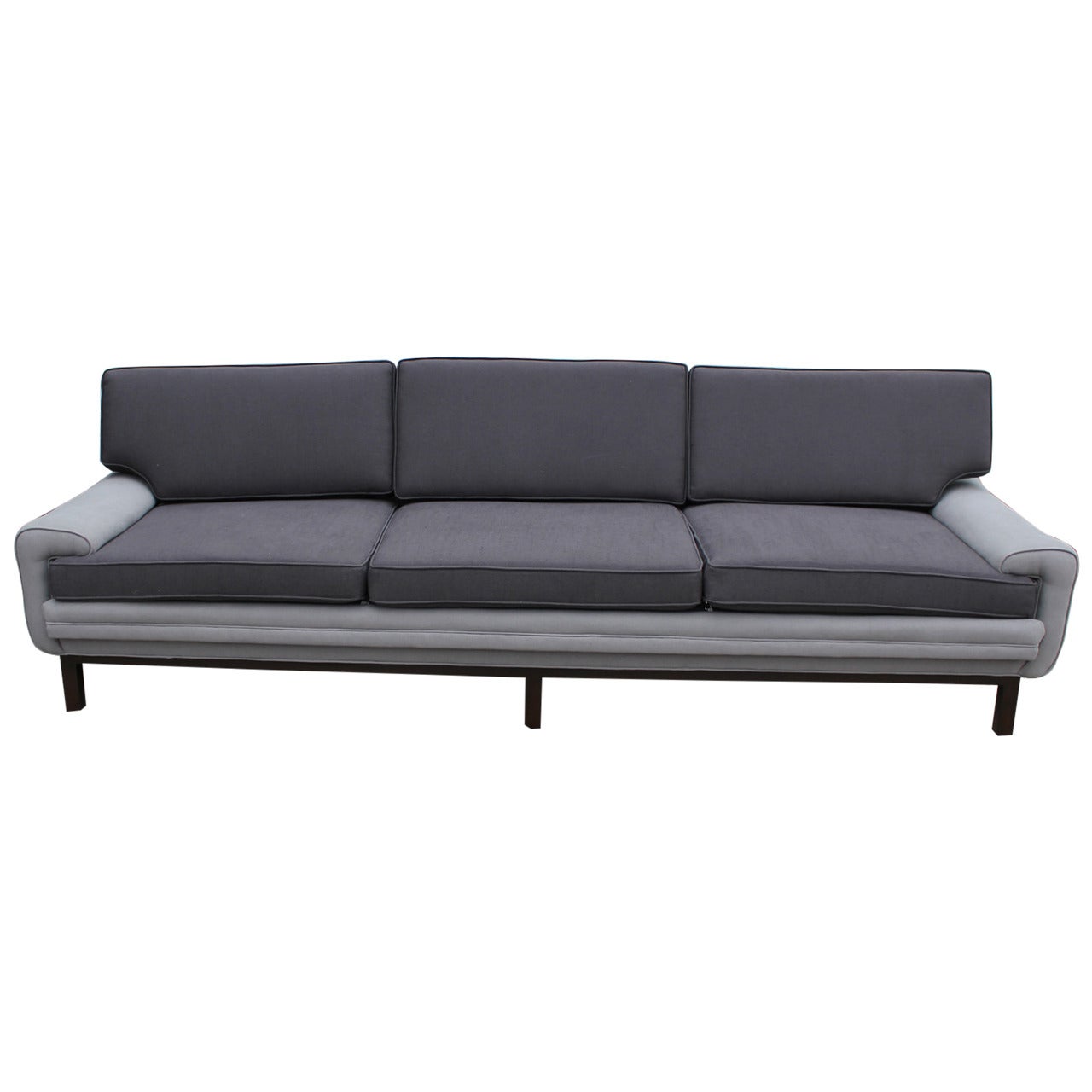 Interesting Two Tone Sofa at 1stDibs