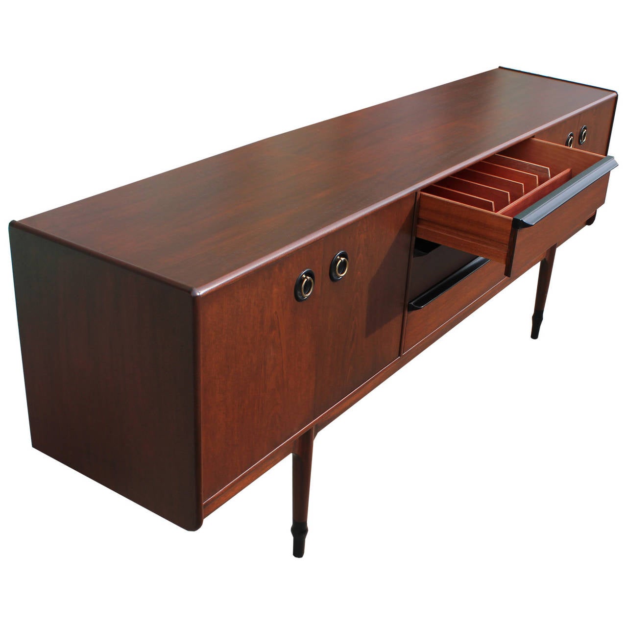 Stately McIntosh Sideboard With Brass Handles at 1stDibs