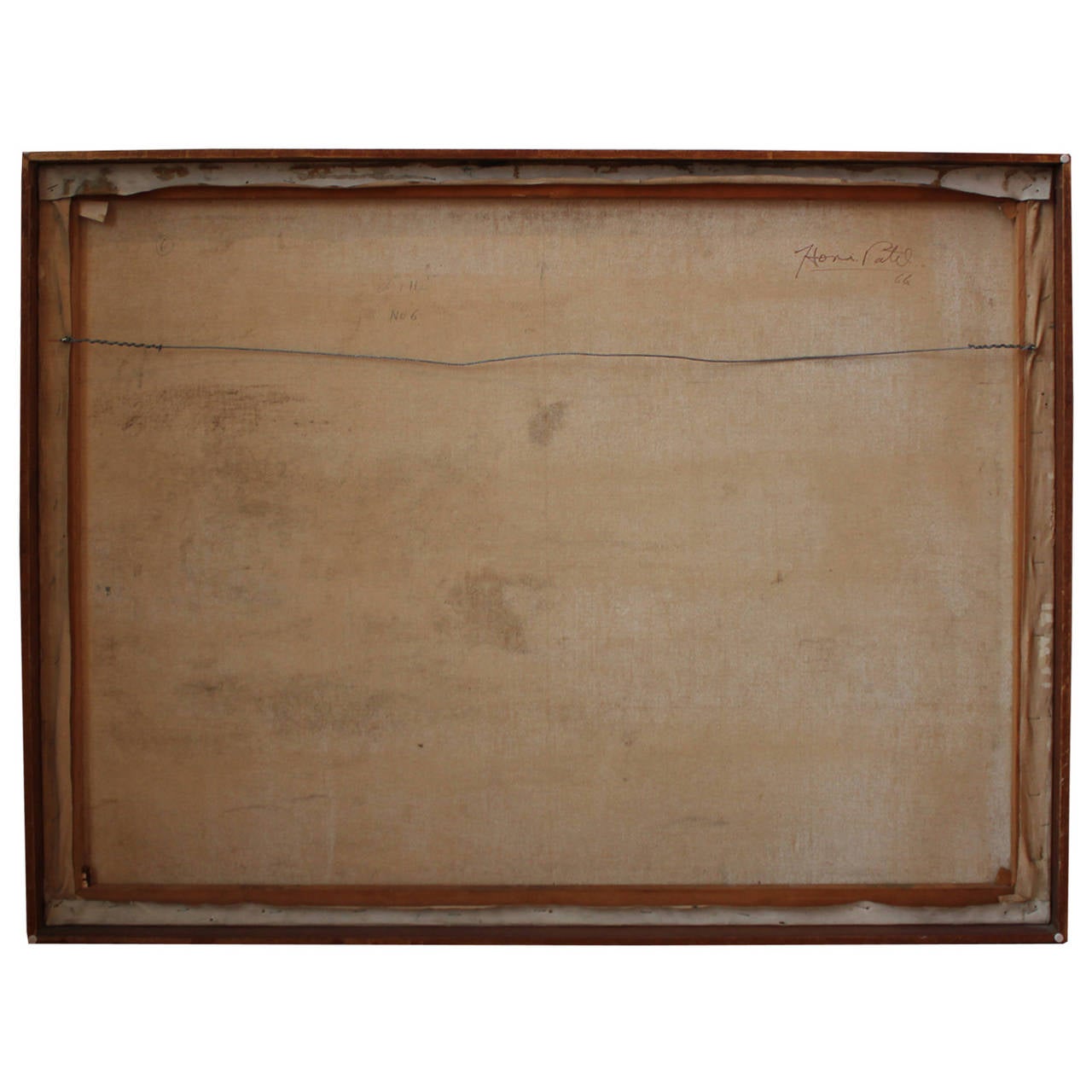 Homi Patel Organic Abstract Oil Painting, circa 1960s at 1stDibs