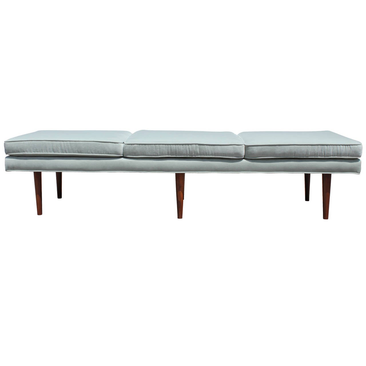 Elegant Three Seat Bench in Celadon Green Velvet at 1stDibs | telefon ...