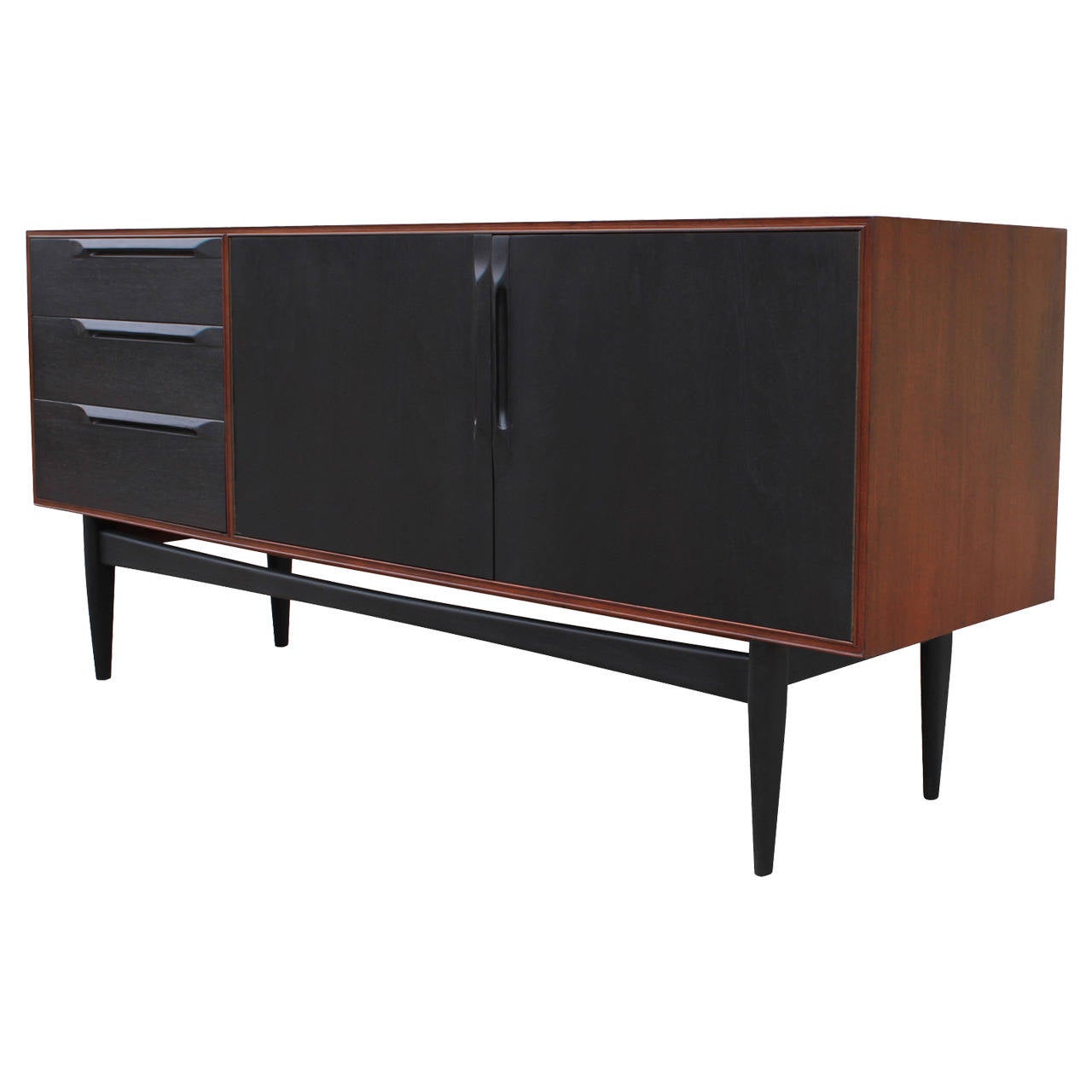 Sleek Two-Tone Sideboard at 1stDibs