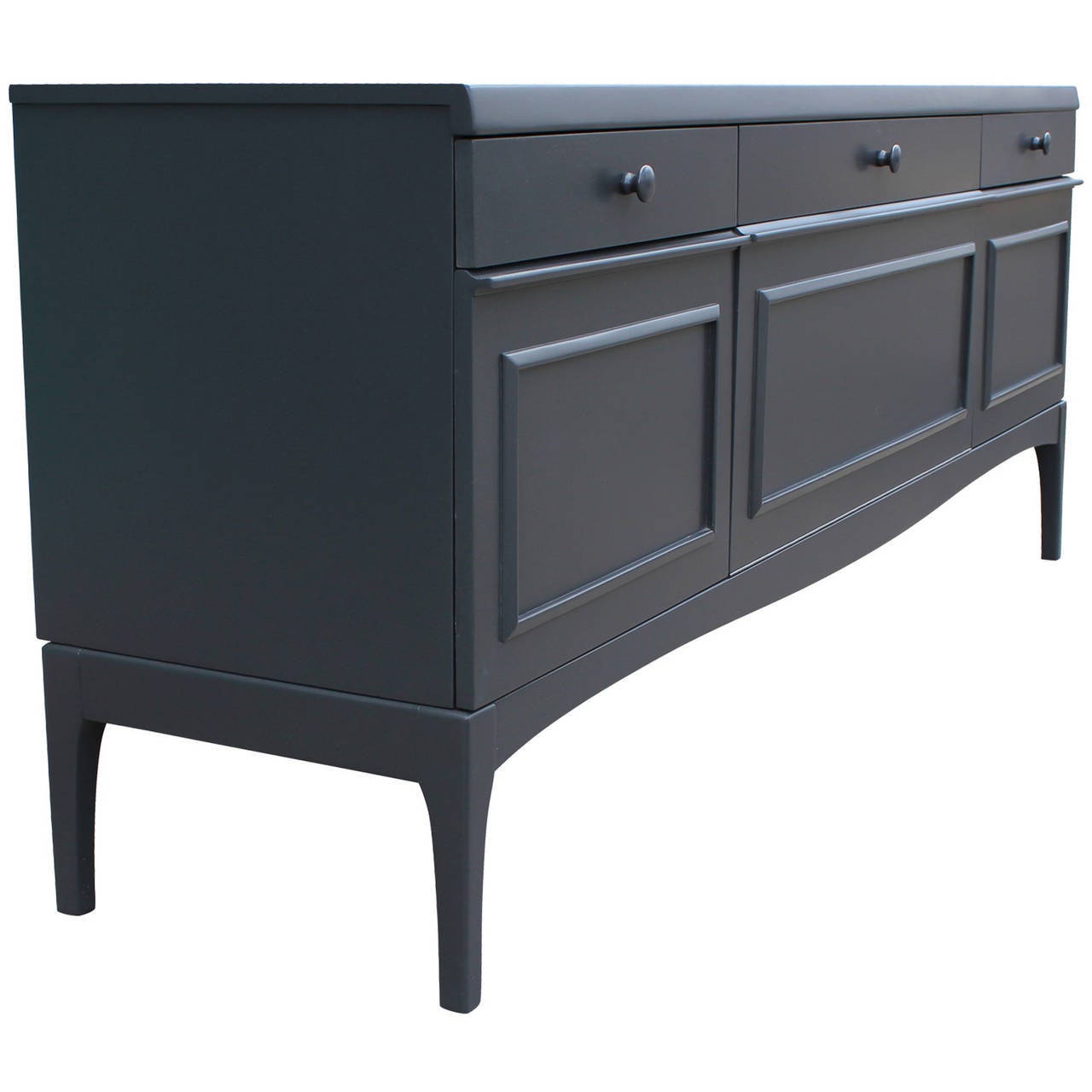 Sleek Charcoal Grey Lacquered Sideboard at 1stDibs | charcoal grey ...