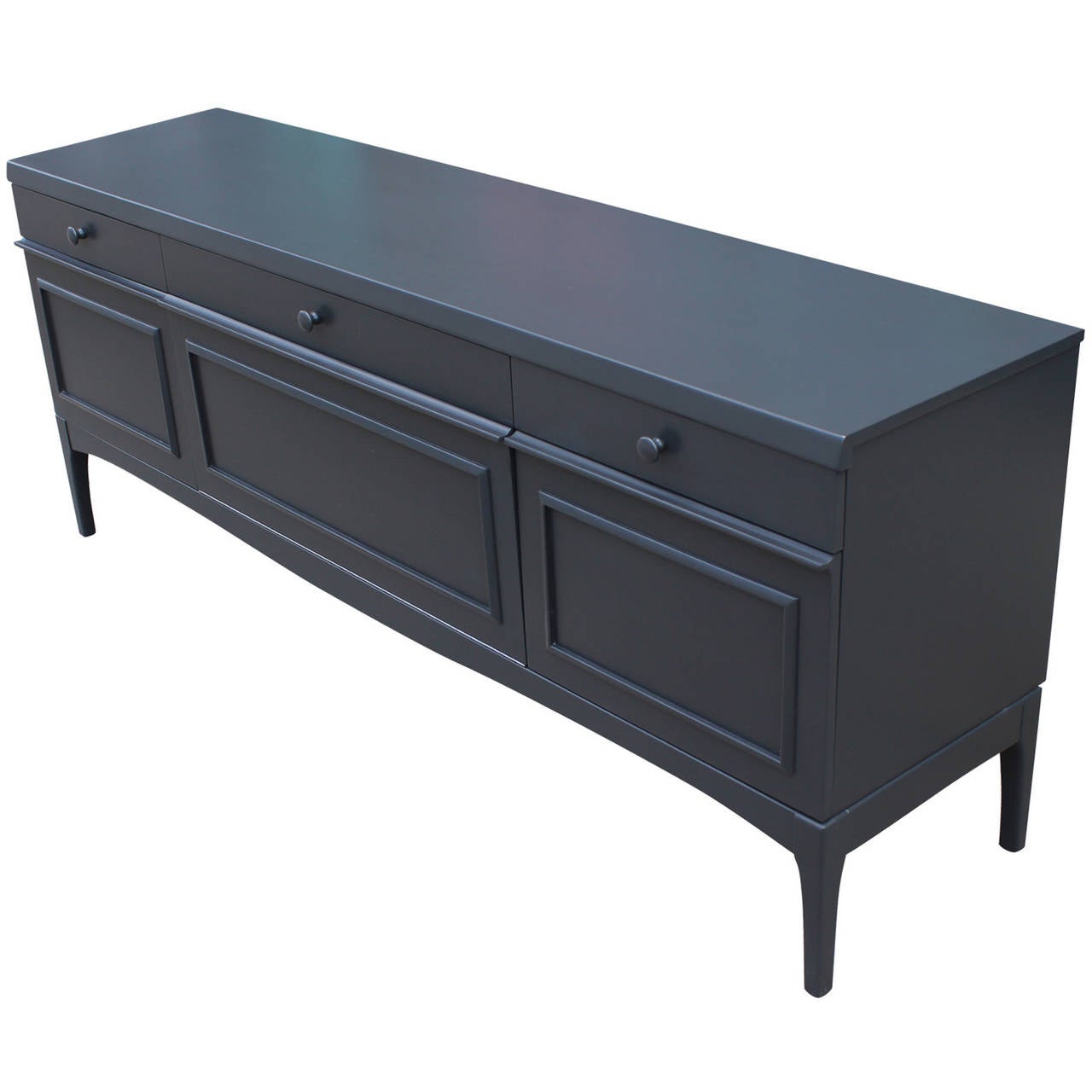 Sleek Charcoal Grey Lacquered Sideboard at 1stDibs | charcoal grey ...