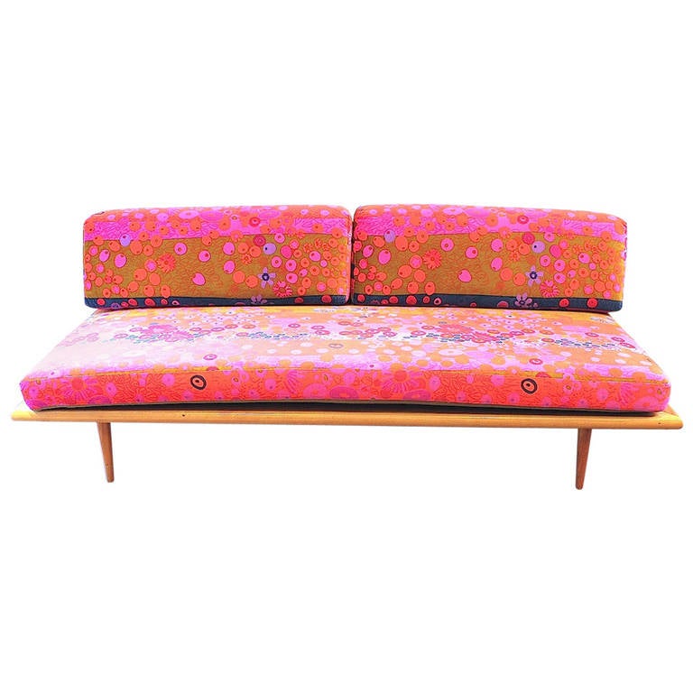 Stunning George Nelson for Herman Miller Daybed in Jack Lenor Larsen ...