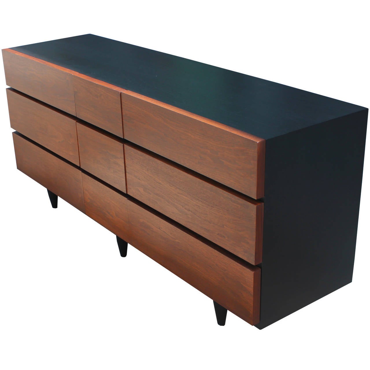Sleek Two-Tone Large Dresser by American of Martinsville at 1stDibs ...