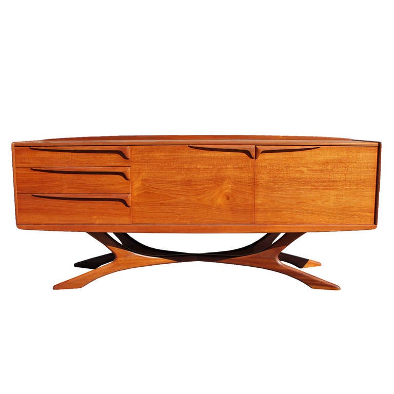 Sculptural Beithcraft Teak Sideboard