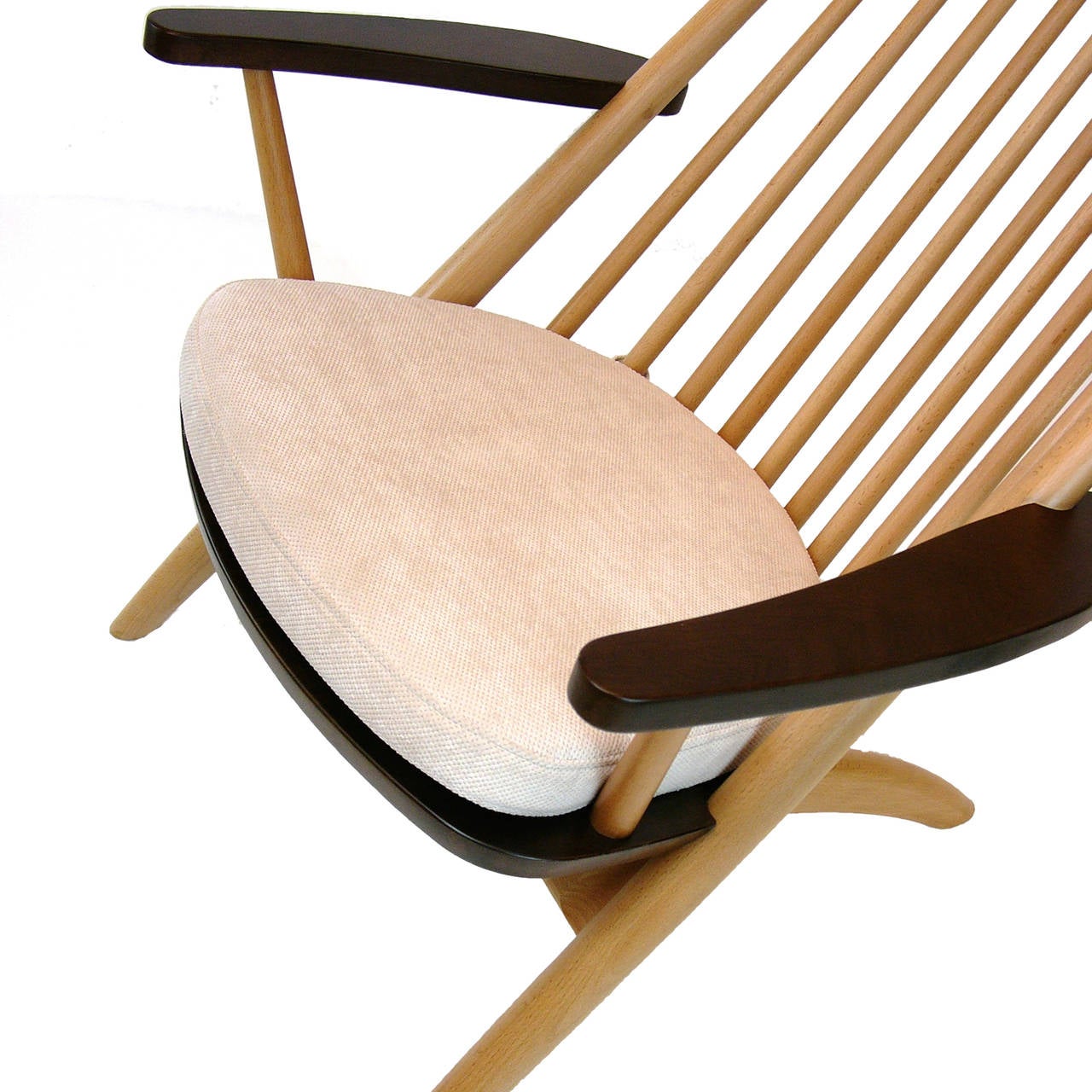 Pair of Stunning Handcrafted Tateishi Shoiji Lounge Chairs in Walnut ...