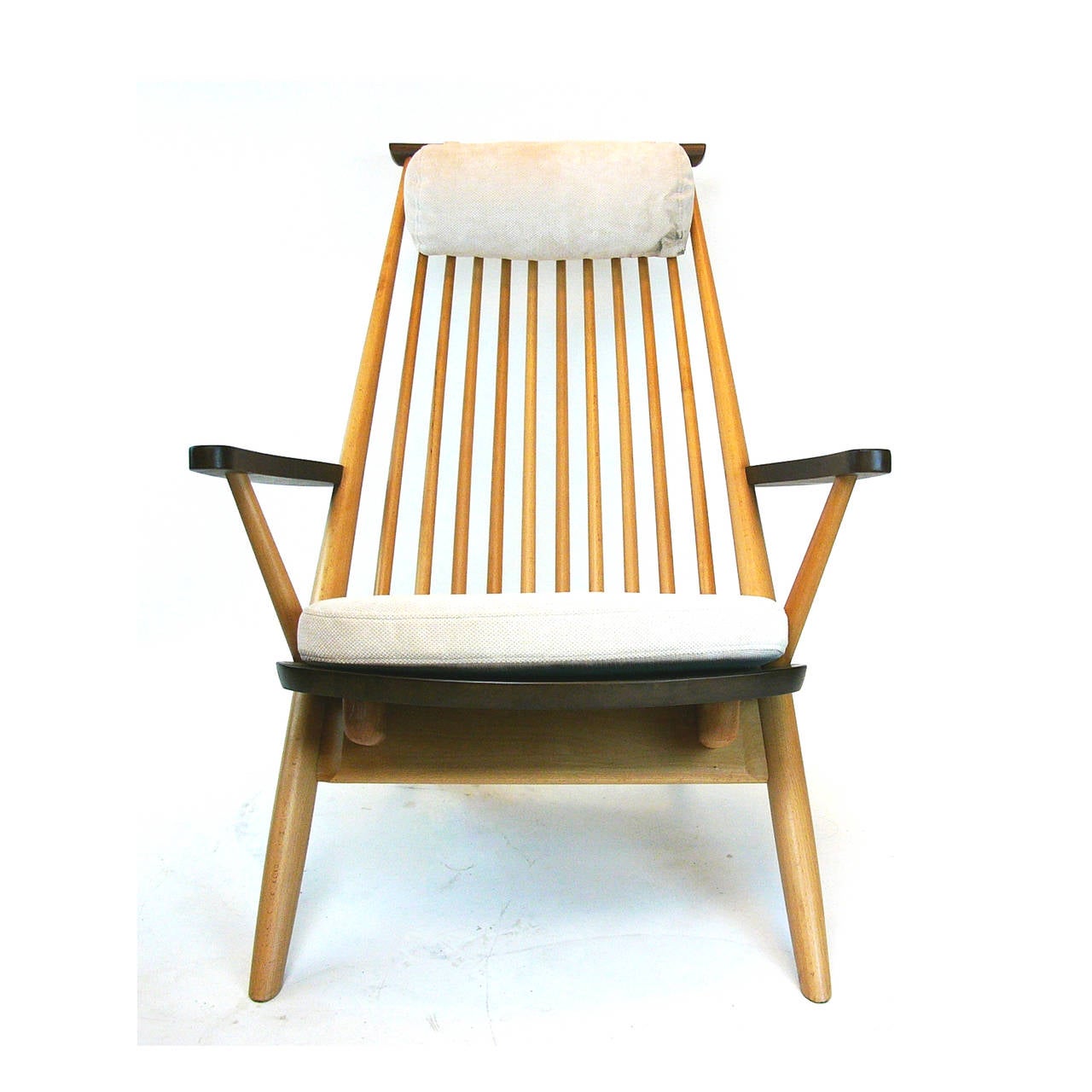 Pair of Stunning Handcrafted Tateishi Shoiji Lounge Chairs in Walnut ...
