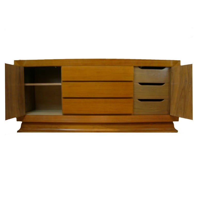 Bleached Mahogany Sideboard or Buffet w. Bodhi Tree attributed to James ...