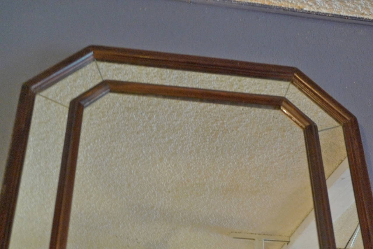 French Art Deco Wood Frame Mirror with Original Glass at 1stDibs | art ...