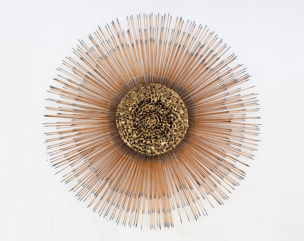 Dynamic Copper Sunburst Sculpture by William Friedle 1960s at 1stDibs