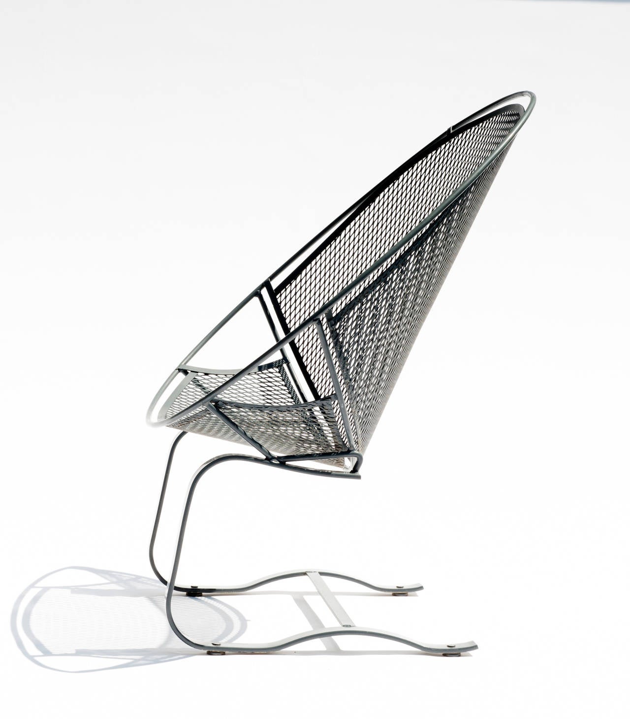 Salterini High Back Cantilevered Spring Base Lounge Chairs For Sale at ...