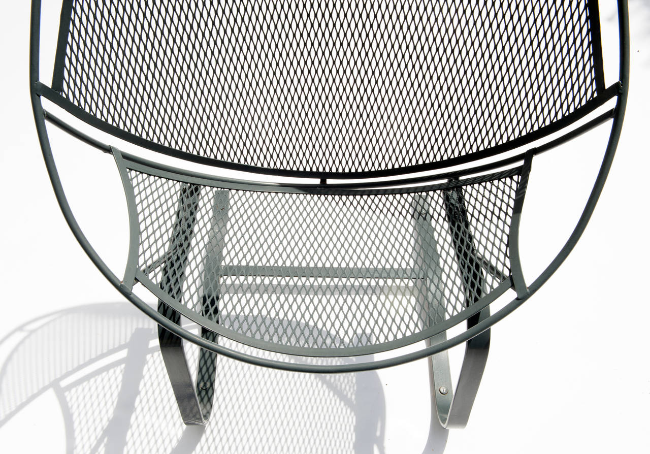 Salterini High Back Cantilevered Spring Base Lounge Chairs For Sale at ...