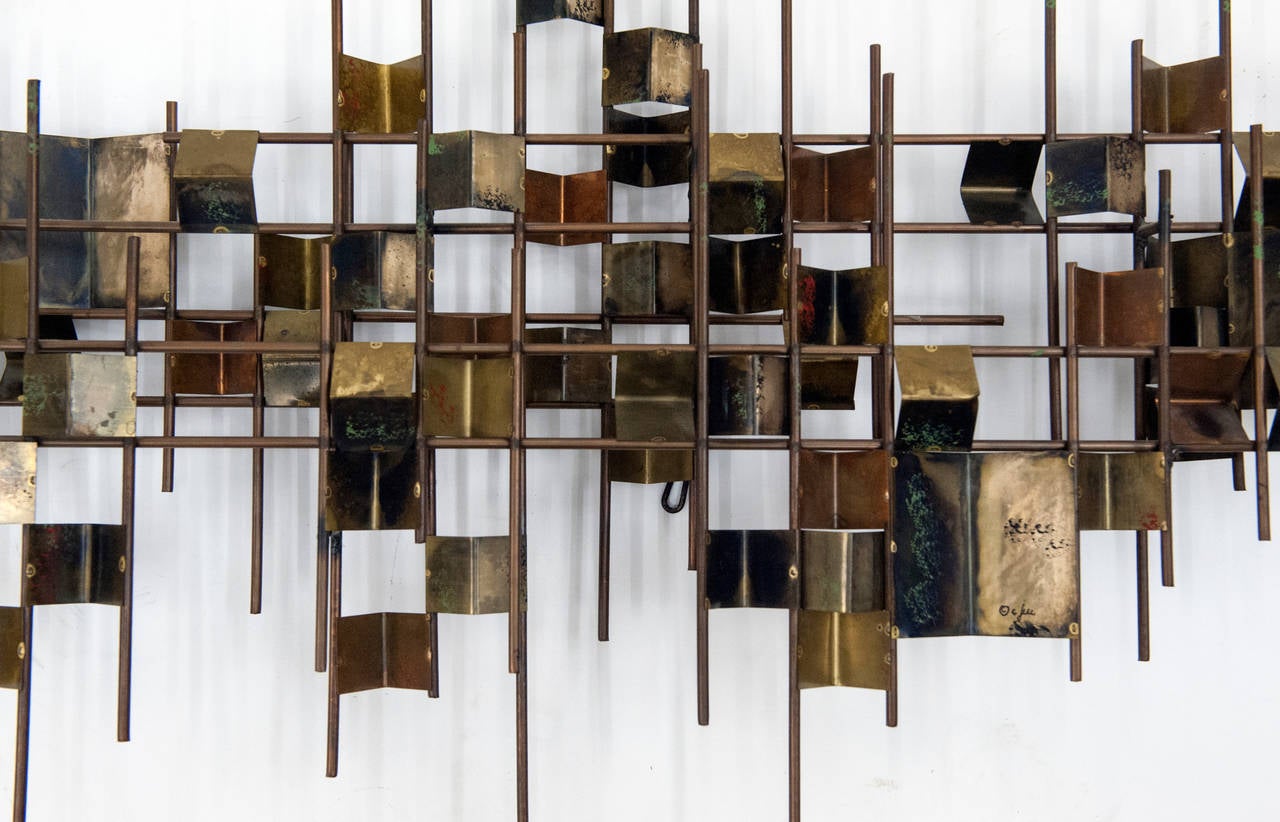 Curtis Jere abstract modern wall sculpture at 1stDibs