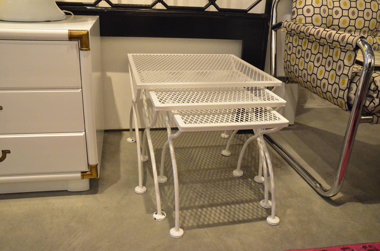 Set of Salterini Stacking Patio Tables at 1stDibs