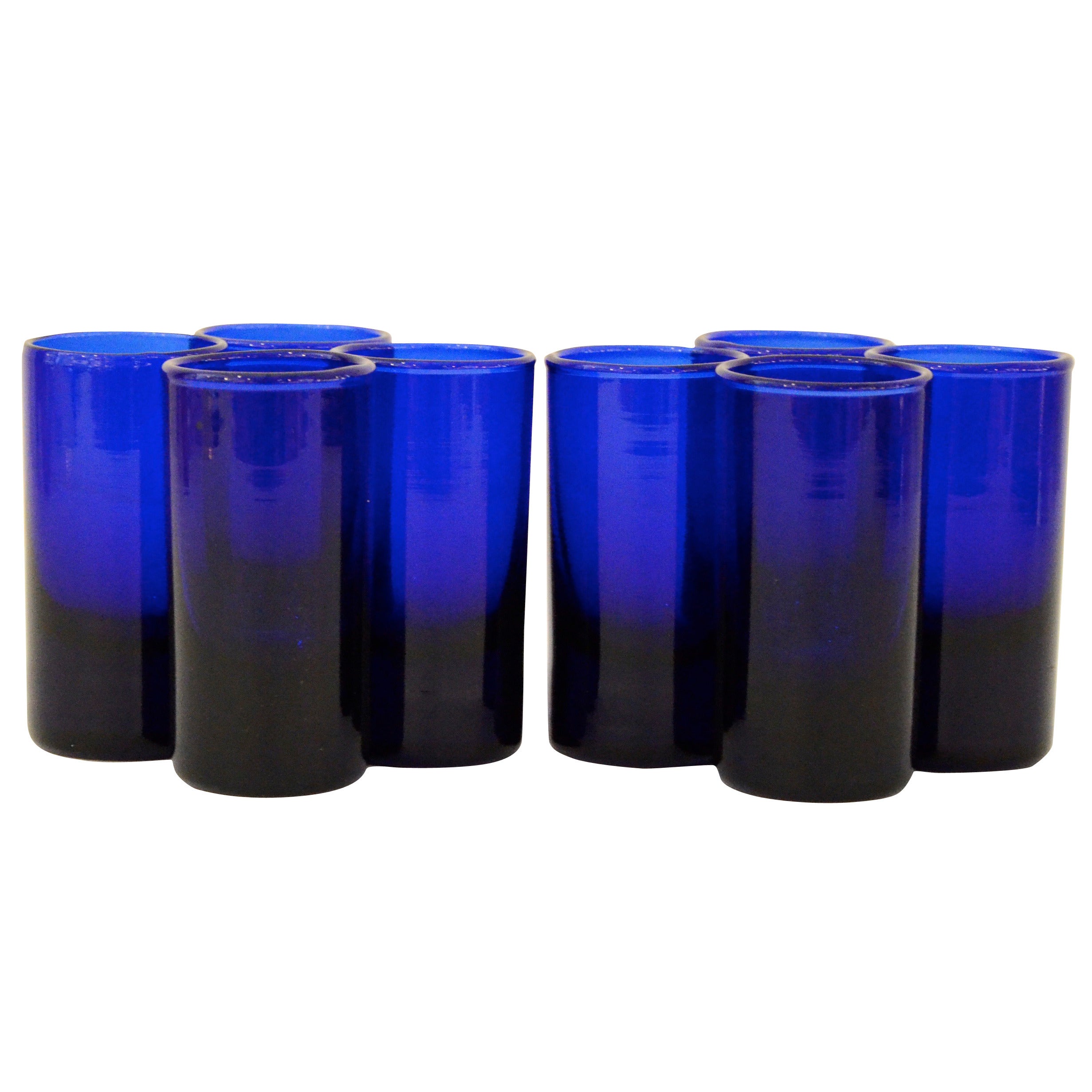 French Cobalt Blue Set of Eight Shot Glasses at 1stDibs | cobalt blue ...
