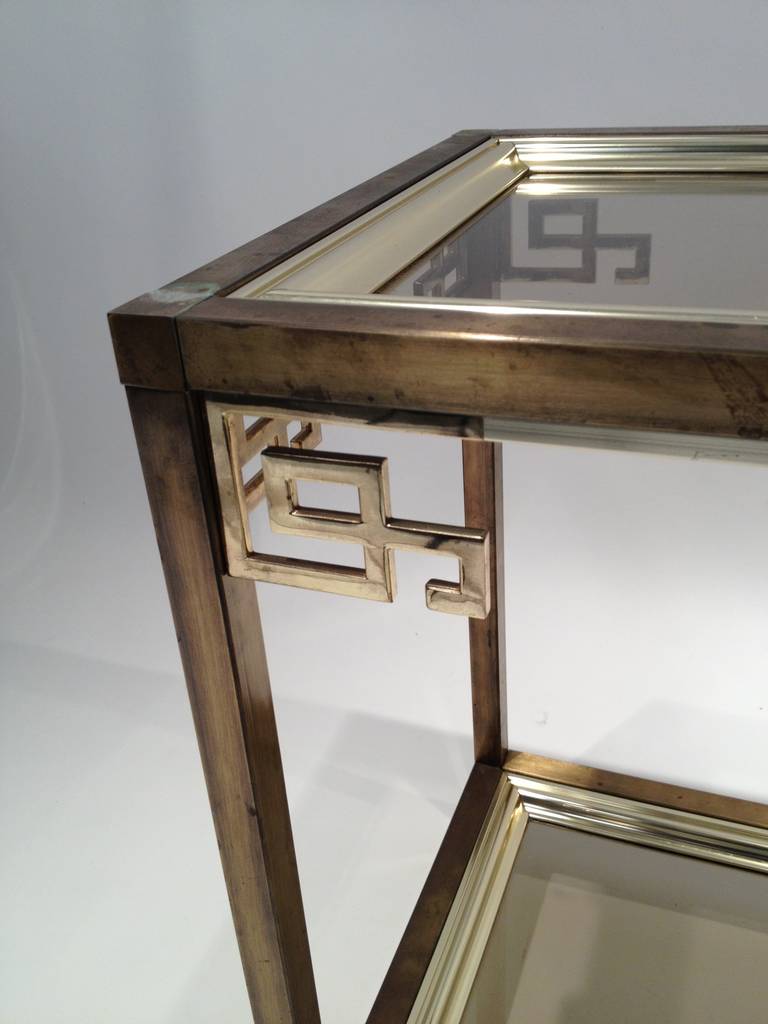 Mastercraft Greek Key Console Table at 1stDibs
