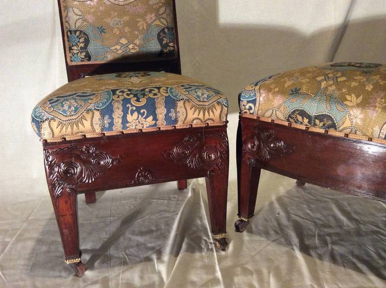 Romanesque ARTS AND CRAFTS side chairs at 1stDibs