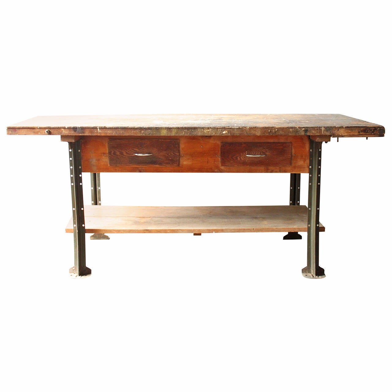 Industrial Factory Work Table at 1stDibs