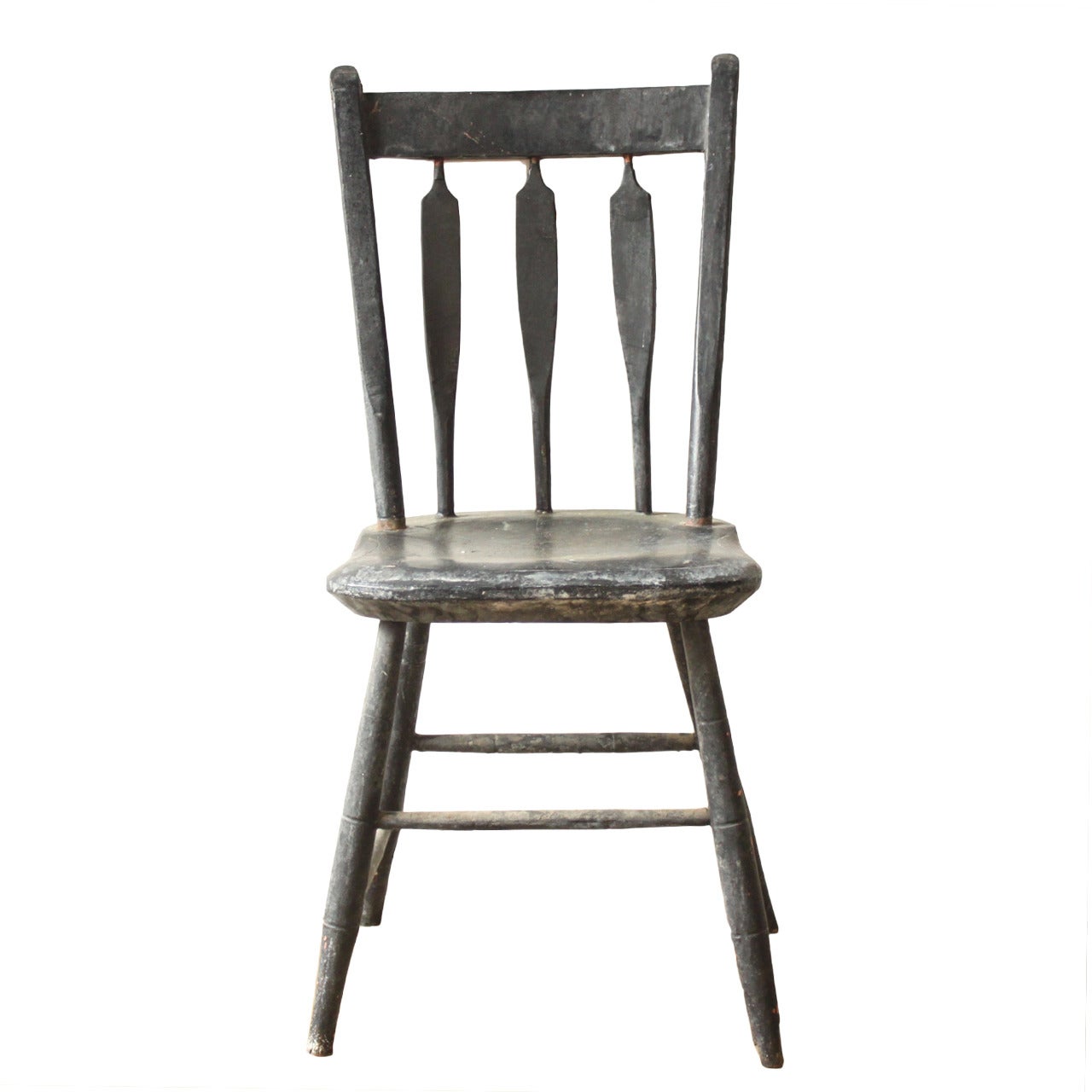 Early American Arrow Back Chair at 1stDibs