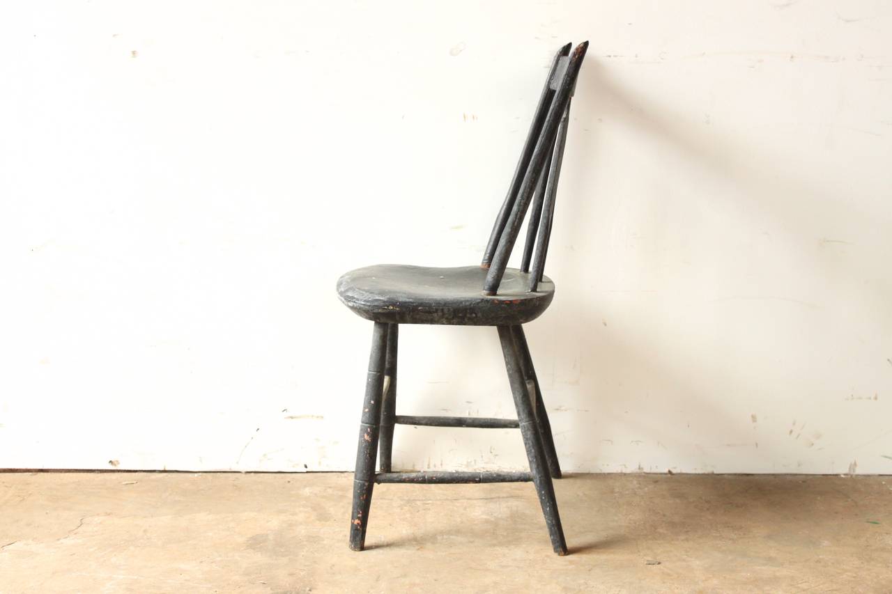 Early American Arrow Back Chair at 1stDibs