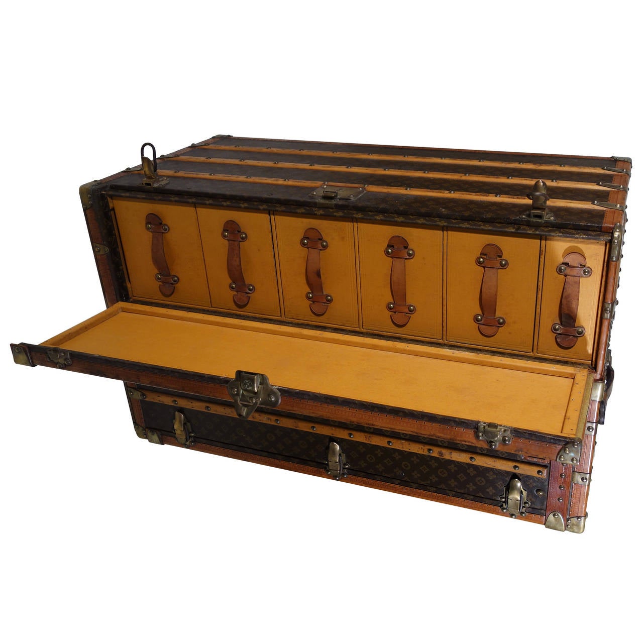 1930s Louis Vuitton Wardrobe Trunk with Turntable at 1stDibs
