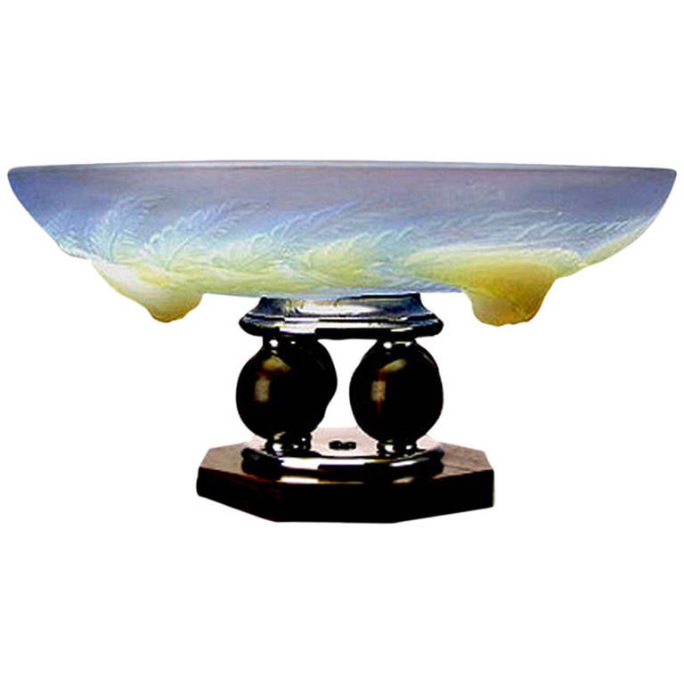 French Art Deco Centrepiece Bowl Etling, France, circa 1930 at 1stdibs