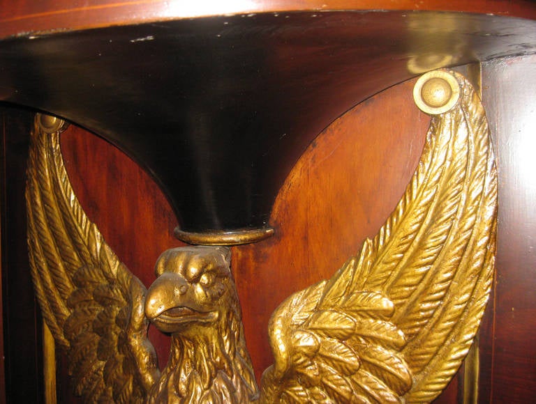 19th Century American Federal Style Mahogany Console Table at 1stDibs