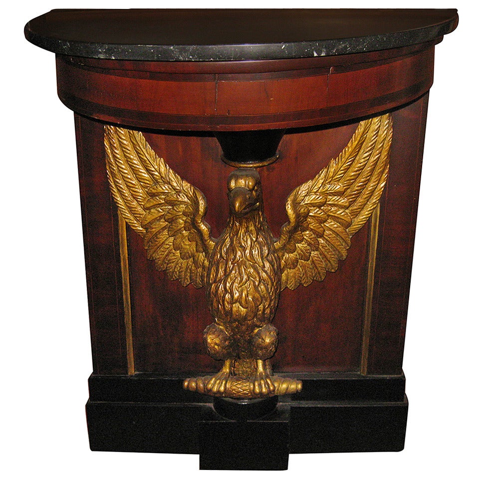 19th Century American Federal Style Mahogany Console Table at 1stDibs