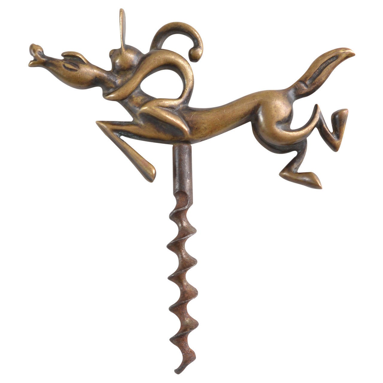 Beautiful and Rare Hagenauer Cork Screw For Sale at 1stDibs