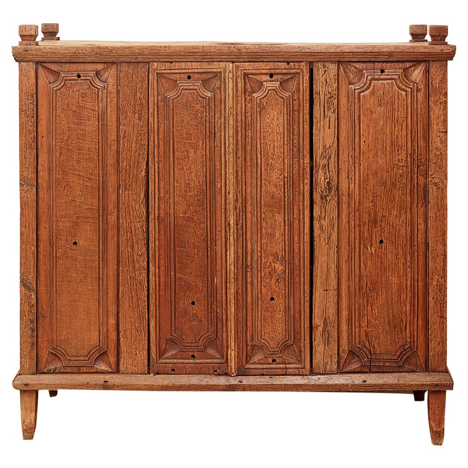 Colonial Era Cabinet, Hand-Carved Teak Wood, circa 1940, Indonesia For ...