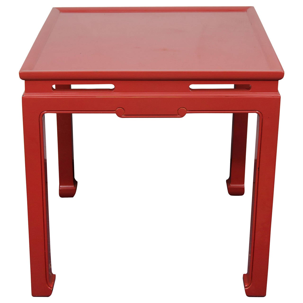 Chinese Red Custom Asian Style Games Table at 1stDibs