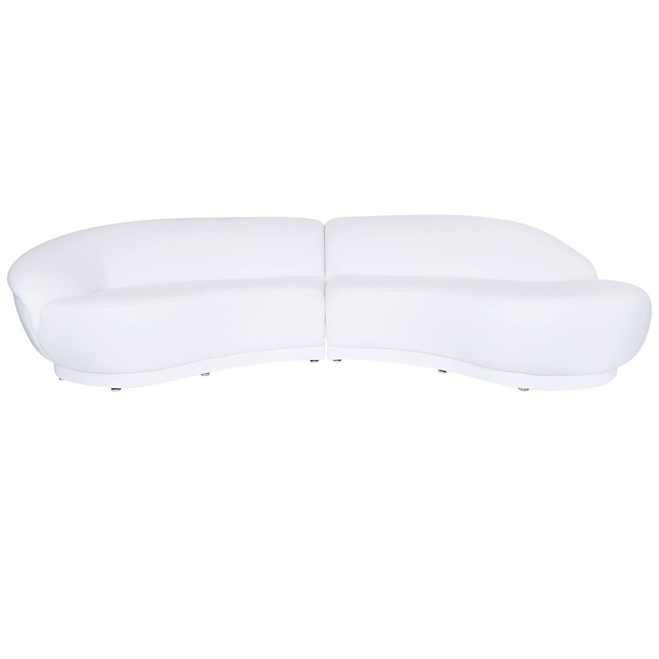 Oversized Vintage Milo Baughman Style Ufo Sofa Chair at 1stdibs