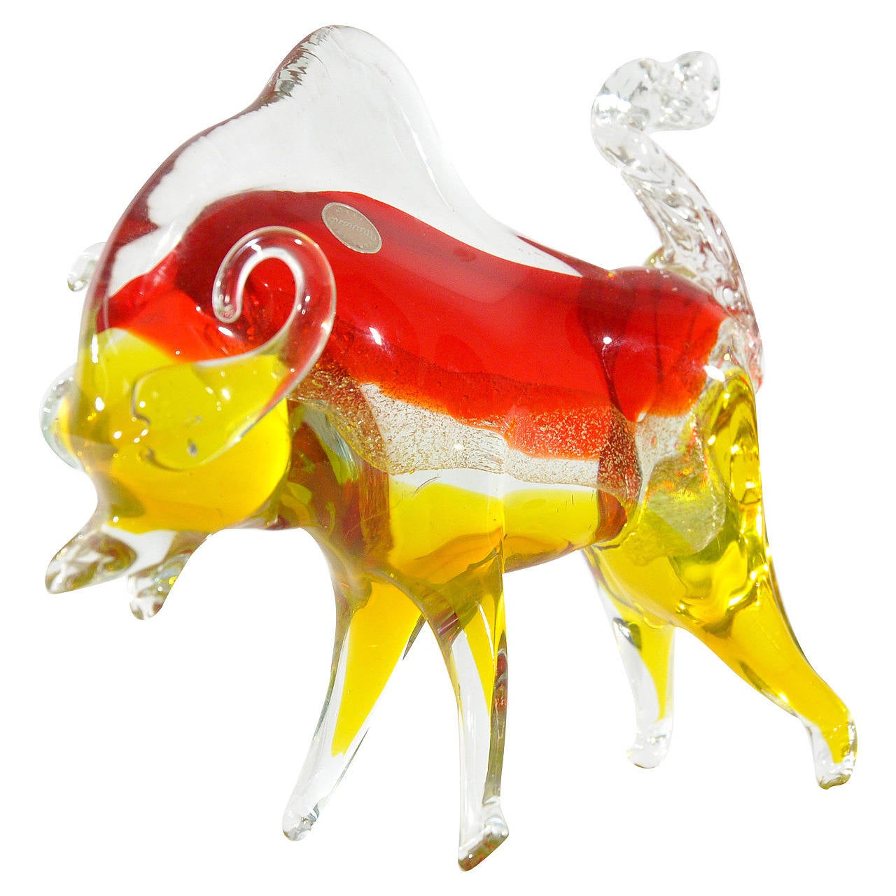 Murano Glass Bull at 1stDibs