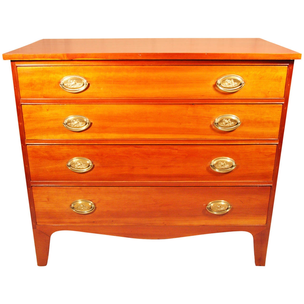Late 18th Century Hepplewhite Cherry and Pine Chest of Drawers at 1stDibs