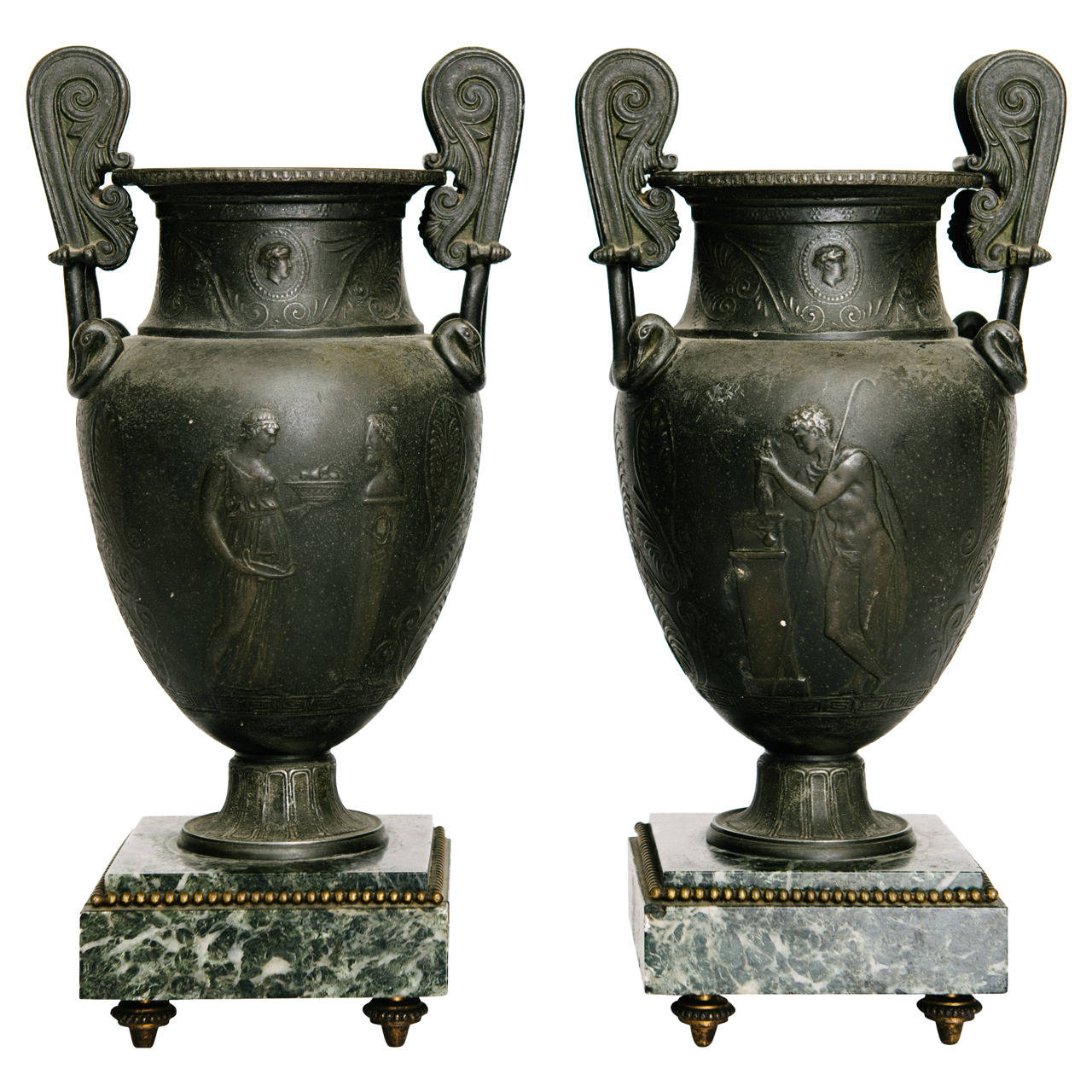 19th Century Greek Neoclassical Urns For Sale at 1stdibs