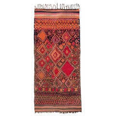 Vintage Moroccan Rehamna Carpet For Sale at 1stDibs