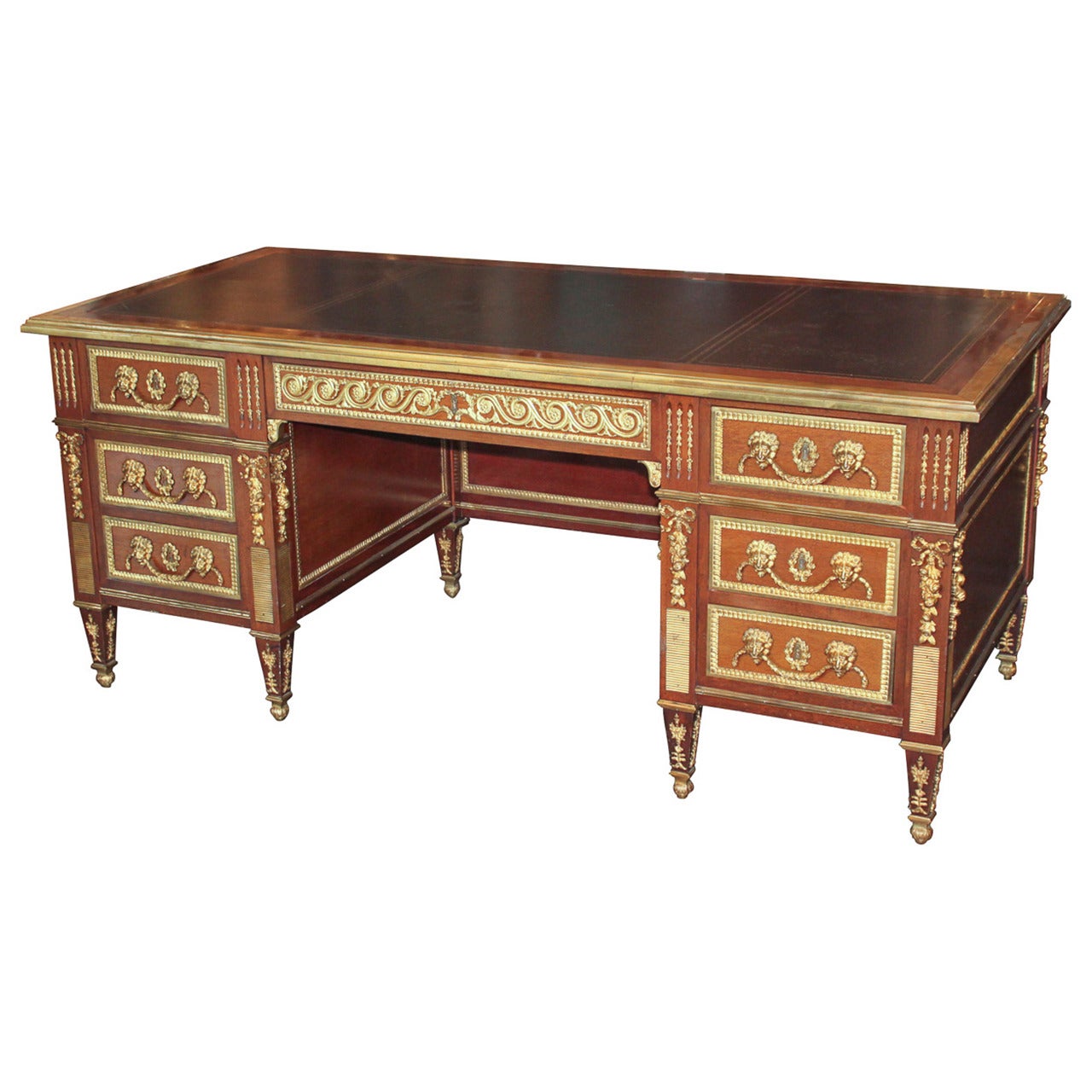 Superb French Louis XVI Design Bureau Plat at 1stDibs