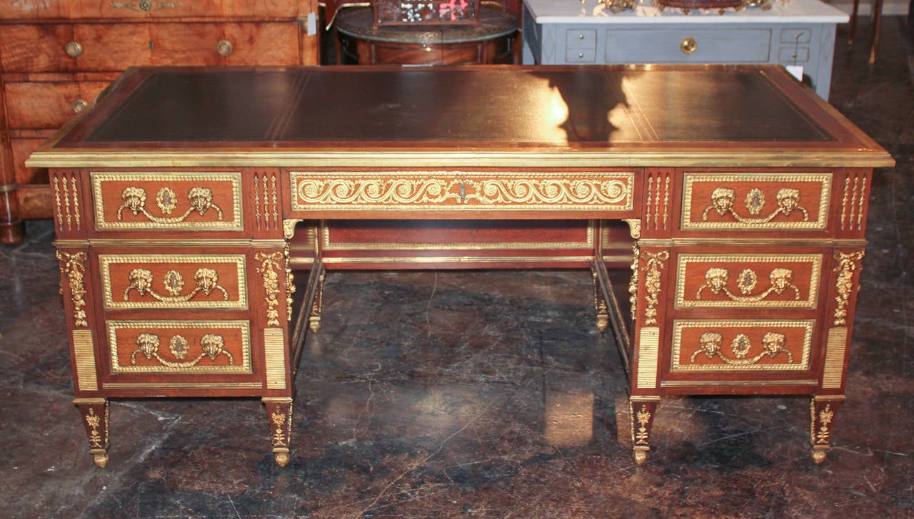 Superb French Louis XVI Design Bureau Plat at 1stDibs