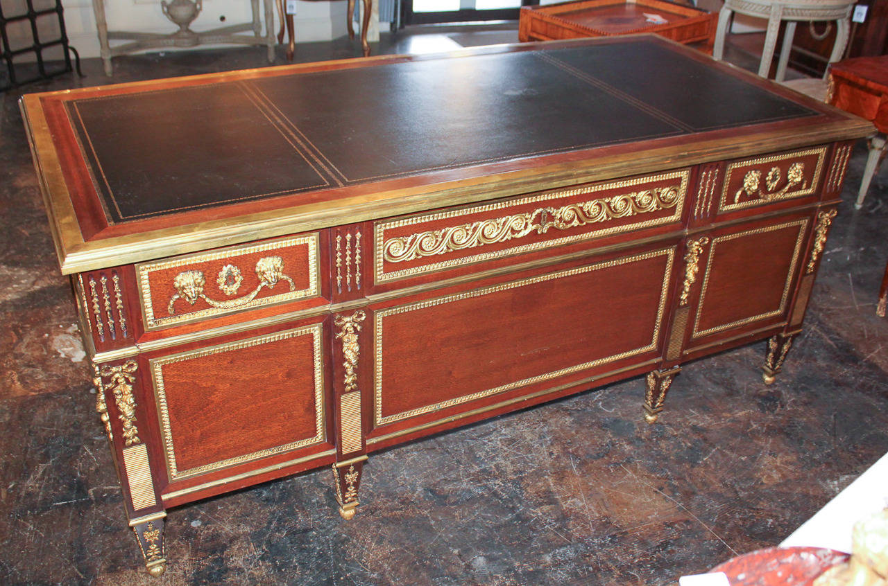 Superb French Louis XVI Design Bureau Plat at 1stDibs