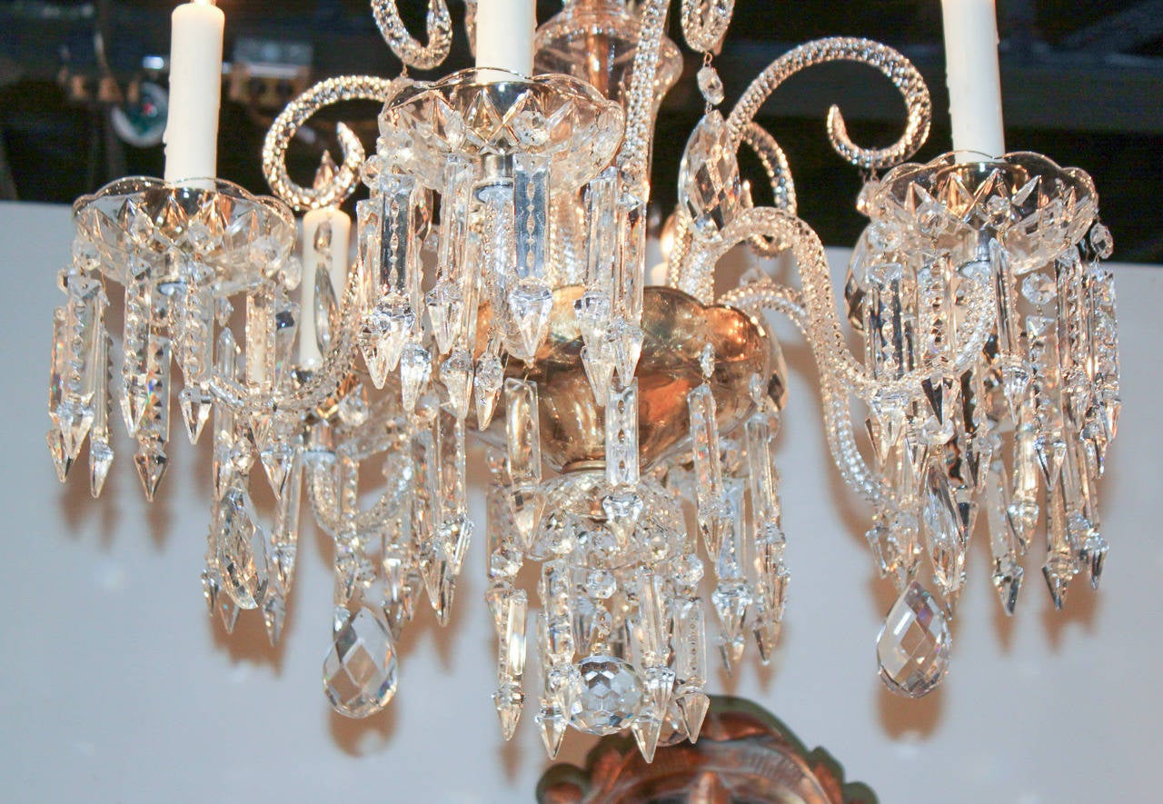 Fine Continental Glass Chandelier For Sale at 1stDibs